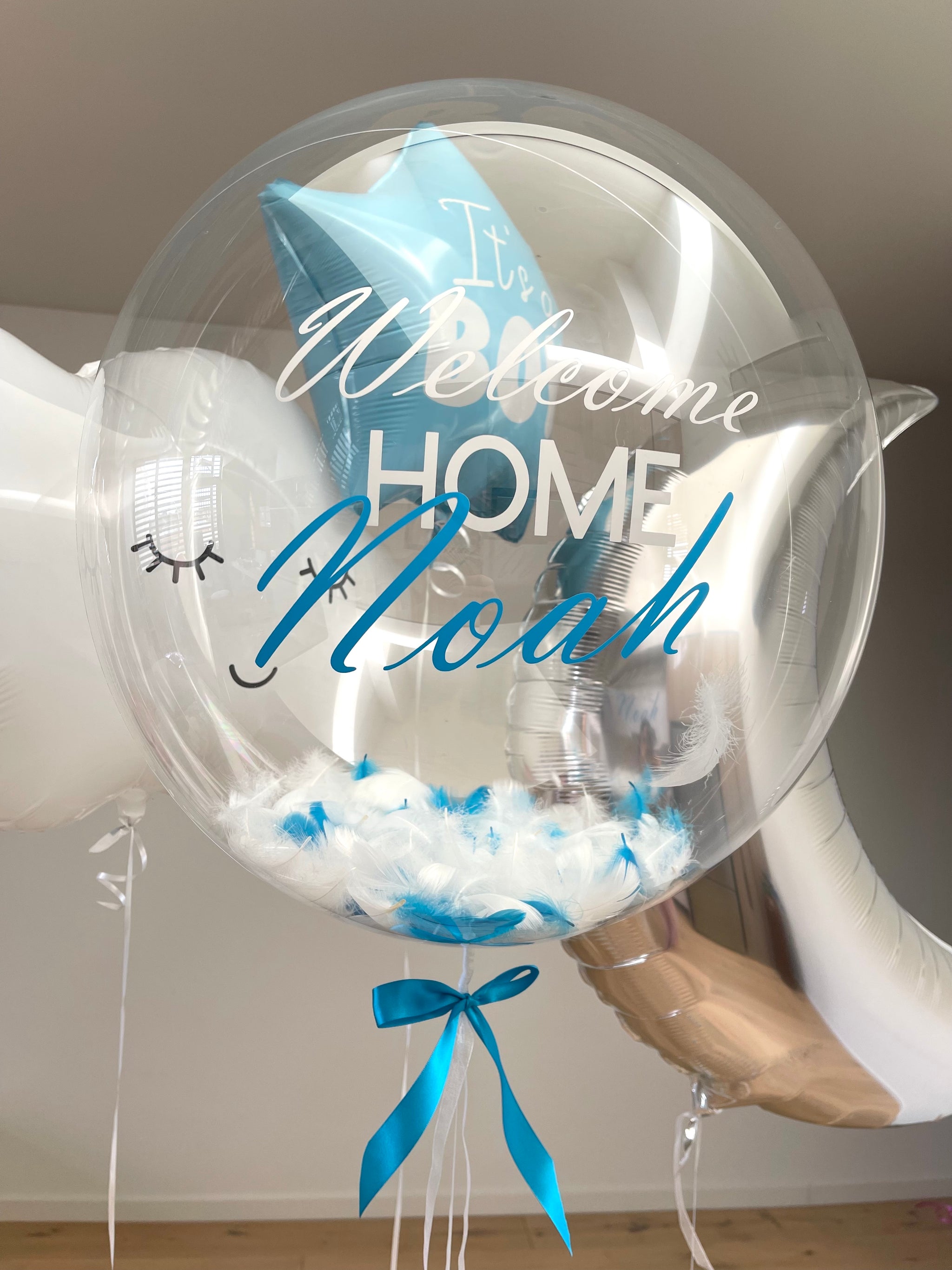 Welcome Home Balloons for Newborn Baby Boy – Balloon Bloom